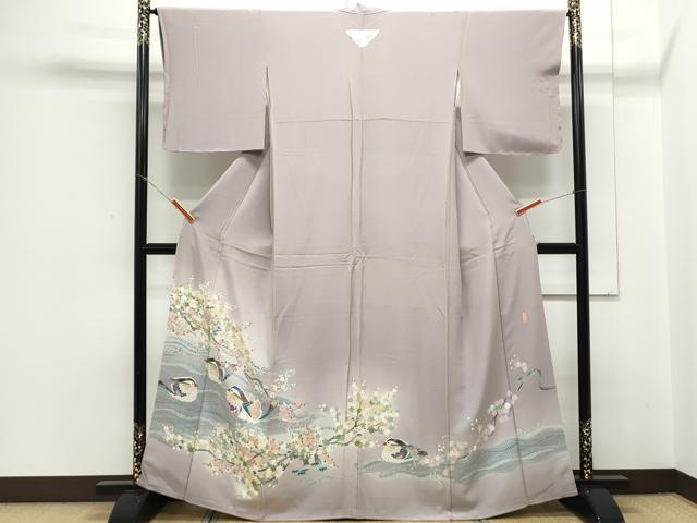 平和屋着物●本加賀友禅　池田　裕　豪華色留袖　鴛鴦花文　暈し染め　正絹　逸品　CAAY9425th