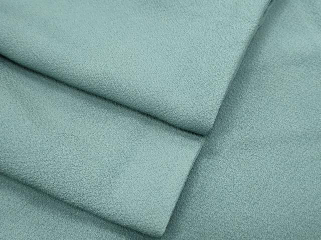 平和屋着物●上質な色無地　御召茶色　正絹　逸品　CAAY9528th