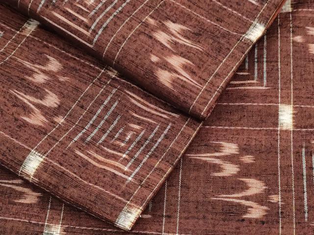 平和屋着物●本場琉球紬　正絹　逸品　CAAY9531th