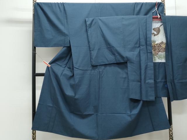 平和屋着物●男性　紬　アンサンブル　110亀甲　正絹　逸品　CAAY9570th