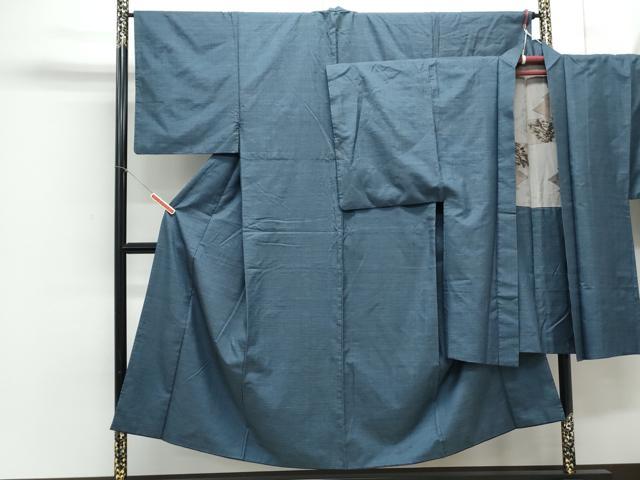 平和屋着物●男性　本場大島紬　アンサンブル　80亀甲　総詰め　正絹　逸品　CAAY9581th