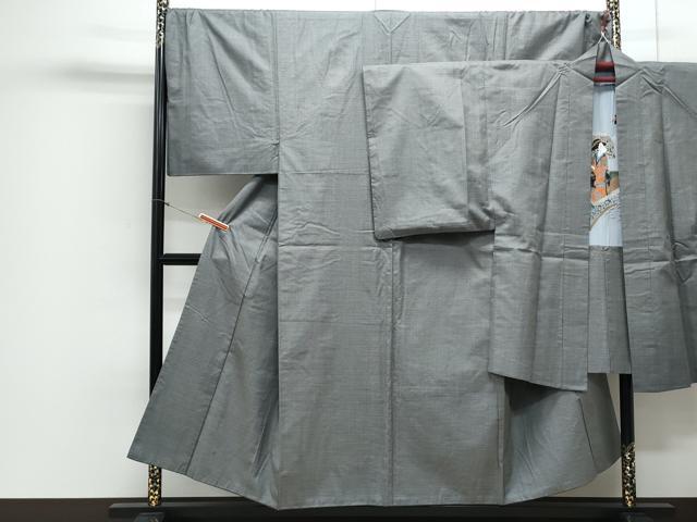 平和屋着物●男性　紬　アンサンブル　100亀甲　正絹　逸品　CAAY9591th