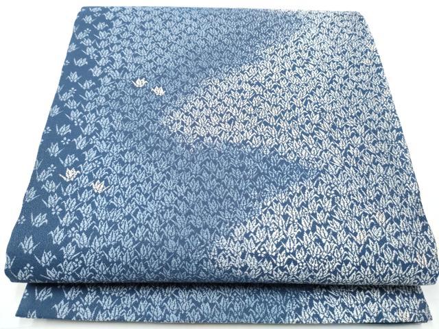 平和屋着物●西陣　津村織物謹製　六通柄袋帯　千羽鶴　銀糸　正絹　逸品　CAAY9681hy