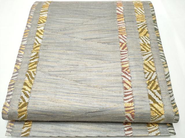 平和屋着物●六通柄袋帯　間道　金銀糸　上代46万　正絹　逸品　未使用　CAAY9750hy