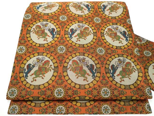 平和屋着物●九寸名古屋帯　弥さら　狩猟丸文　正絹　逸品　CAAY9791hy