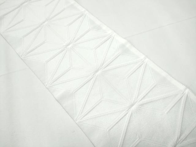 平和屋着物○撫松庵 両面 半幅帯 麻の葉文様 CAAY9854hy