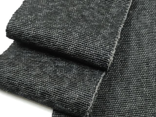 平和屋着物●男性　角帯　紬地　霞文　正絹　逸品　CAAY9856hy