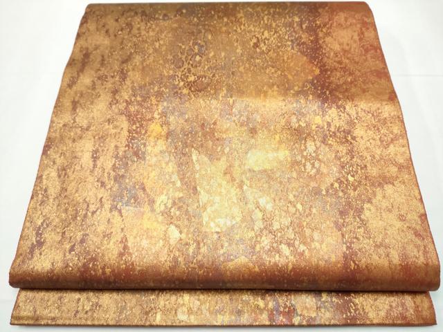 平和屋着物●西陣織　陰山織物謹製　箔屋清兵衛　六通柄袋帯　草木染　箔千趣　引箔　正絹　逸品　CAAY9995hy