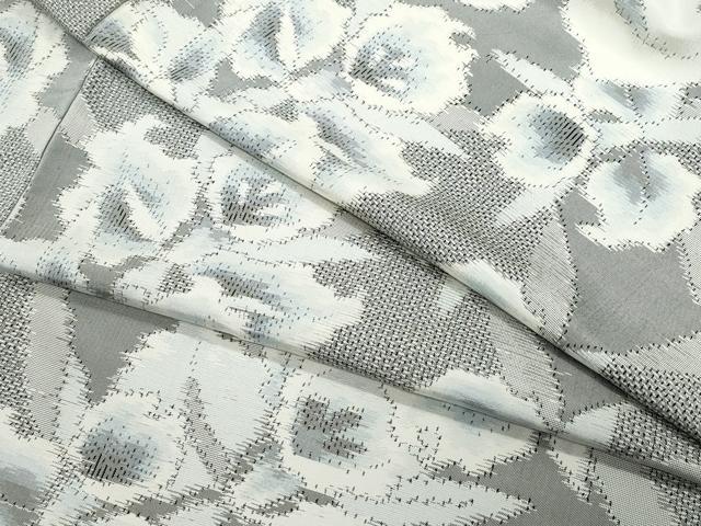 平和屋着物●上質な紬　カトレア　正絹　逸品　CAAZ0813vf