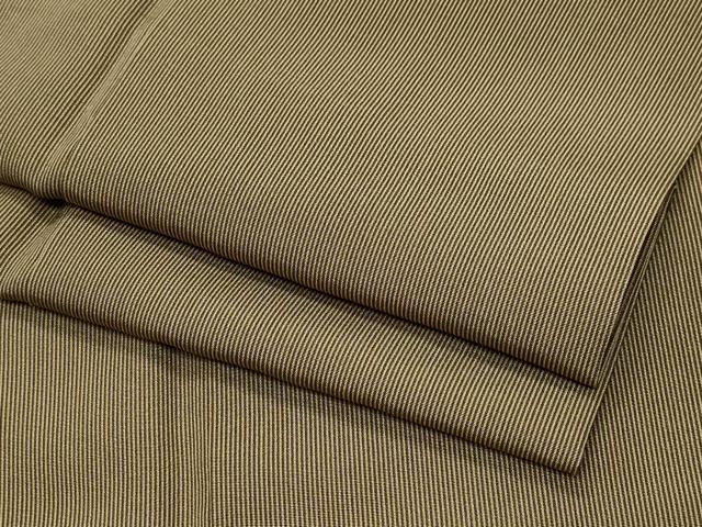 平和屋着物●江戸小紋　万筋　媚茶色×枯色　正絹　逸品　CAAZ0965vf