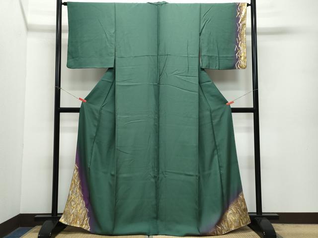 平和屋着物●訪問着　吉祥文　金銀彩　正絹　逸品　CAAZ0985vf