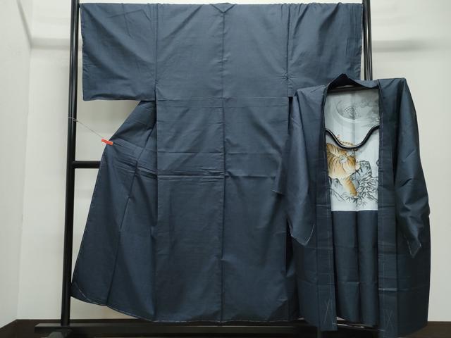 平和屋着物●男性　本場大島紬　アンサンブル　100亀甲　総詰め　正絹　逸品　未使用　CAAZ1151vf