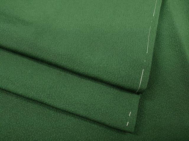 平和屋着物●上質な色無地　緑青色　正絹　逸品　未使用　CAAZ2408ut