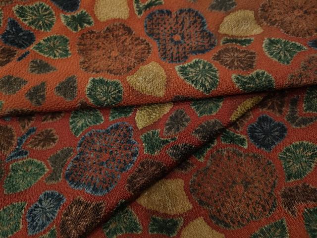 平和屋着物●上質な小紋　辻が花　絞り　鬼しぼ縮緬　ますいわ屋扱い　正絹　逸品　未使用　CAAZ2449ut