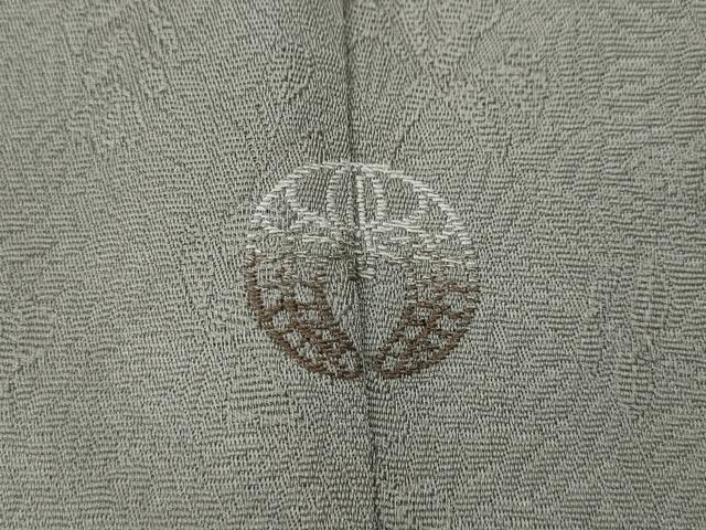 平和屋着物○上質な色無地 枝葉地紋 潤色 正絹 逸品 CAAZ2495ut