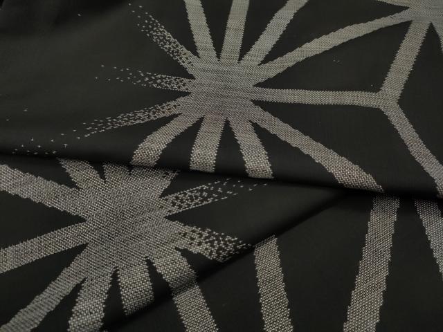 平和屋着物●本場大島紬　9マルキ　麻の葉文　正絹　逸品　CAAZ2513ut