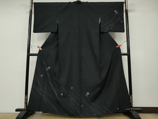 平和屋着物●訪問着　結城紬　100亀甲　露芝文　正絹　逸品　CAAZ2518ut