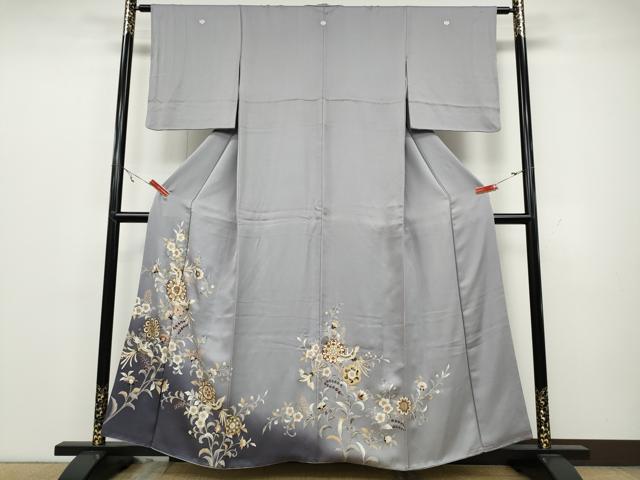 平和屋着物●豪華色留袖　鳳凰枝花文　暈し染め　金彩　正絹　逸品　CAAZ2548ut