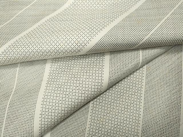 平和屋着物●本場大島紬　白大島　9マルキ　斜線文　正絹　逸品　CAAZ2572ut