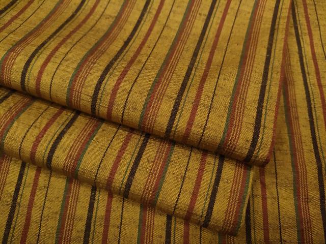 平和屋着物●上質な紬　縞　正絹　逸品　CAAZ2580ut