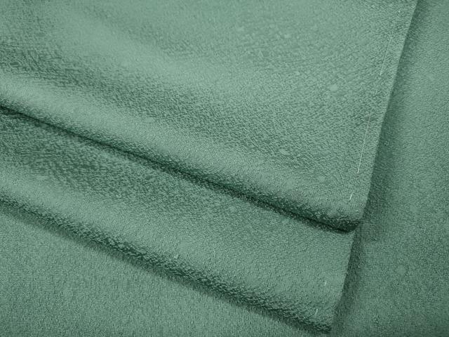 平和屋着物●上質な色無地　吉祥地紋　錆青磁色　正絹　逸品　未使用　CAAZ2591ut