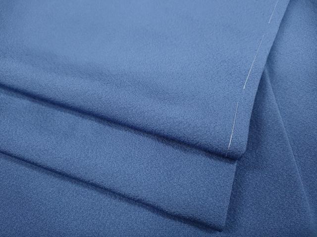 平和屋着物●上質な色無地　青藤色　胴抜き仕立て　正絹　逸品　未使用　CAAZ2599ut