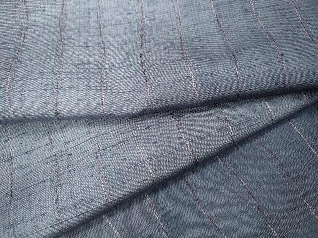 平和屋着物●上質な紬　縞　正絹　逸品　CAAZ2612ut