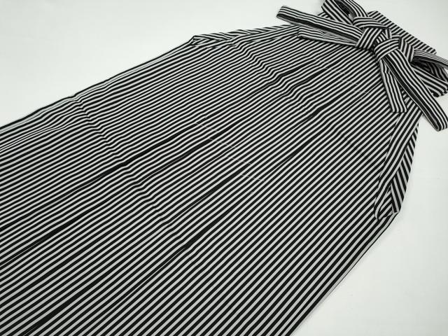 平和屋着物●男性　行灯袴　縞　正絹　逸品　未使用　CAAZ2631ut