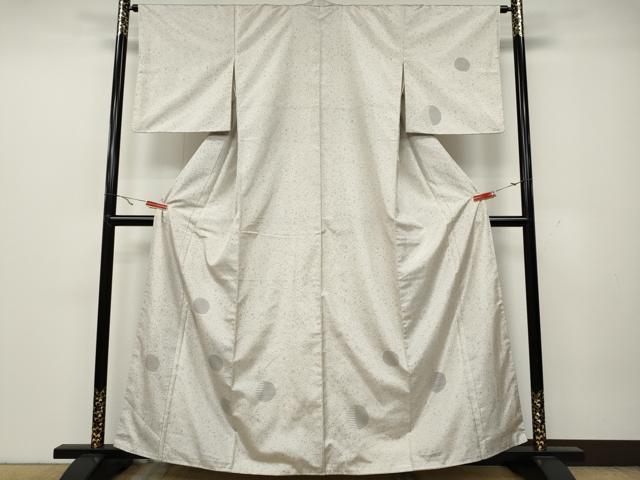 平和屋着物●訪問着　本場染大島紬　吉祥丸文　正絹　逸品　未使用　CAAZ2666ut