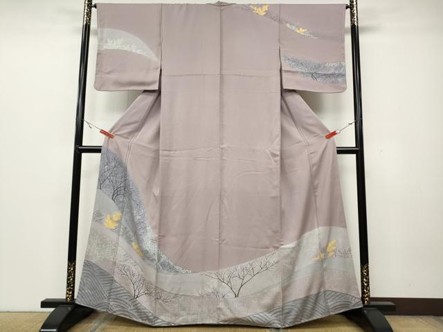 平和屋着物●訪問着　草木文　金彩　正絹　逸品　未使用　CAAZ2670ut