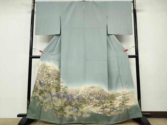 平和屋着物●豪華色留袖　友禅　作家物　清水寺　暈し染め　正絹　逸品　CAAZ2702ut