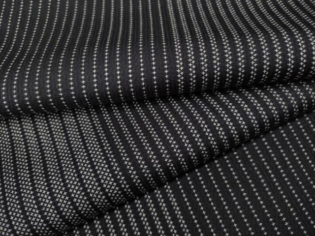 平和屋着物●上質な小紋　縞　正絹　逸品　CAAZ2714ut