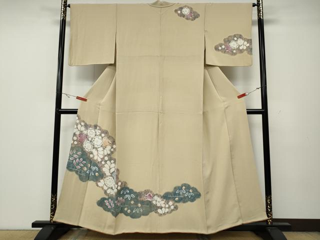 平和屋着物●訪問着　辻が花　絞り　正絹　逸品　CAAZ2730ut