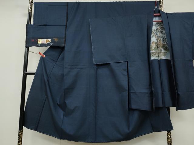 平和屋着物●男性　本場大島紬　アンサンブル　100亀甲　総詰め　証紙付き　正絹　逸品　未使用　CAAZ2753ut