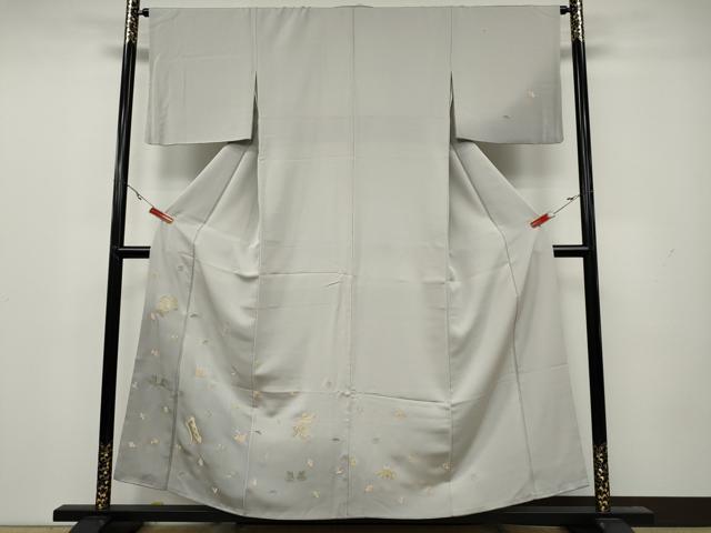 平和屋着物●訪問着　総刺繍　駒刺繍　雪月花　宝尽くし花文　金糸　高島屋扱い　正絹　逸品　CAAZ2755ut