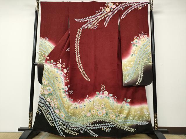 平和屋着物●豪華振袖　辻が花　絞り　暈し染め　金銀彩　やまと誂製　正絹　逸品　CAAZ2774ut