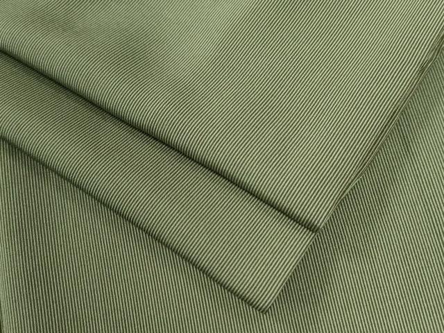 平和屋着物●江戸小紋　万筋　麹塵色×利休鼠色　正絹　逸品　CAAZ2825yc