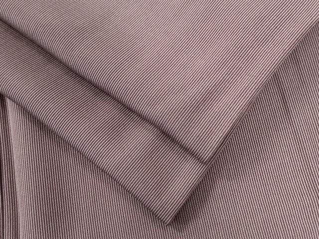 平和屋着物●江戸小紋　万筋　濃色×絹鼠色　正絹　逸品　CAAZ2841yc