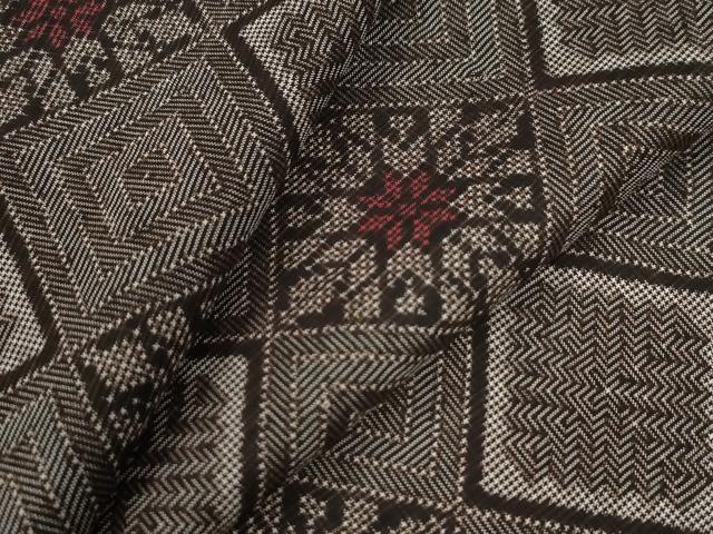 平和屋着物●本場大島紬　龍郷絣　正絹　逸品　CAAZ2999yc