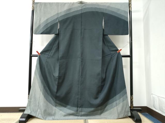 平和屋着物●訪問着　お召地　鹿の子吉祥文　正絹　逸品　CAAZ3052yc