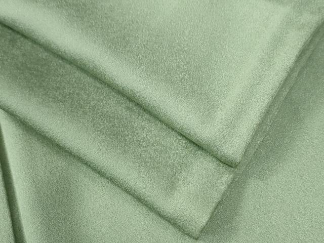 平和屋着物●上質な色無地　山葵色　正絹　逸品　CAAZ3068yc