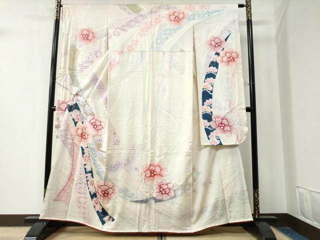 平和屋着物●豪華振袖　総絞り　鬘帯吉祥花文　金彩　正絹　逸品　CAAZ3074yc