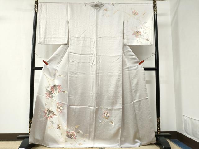 平和屋着物●訪問着　更紗花唐草文　暈し染め　金彩　正絹　逸品　CAAZ3118yc