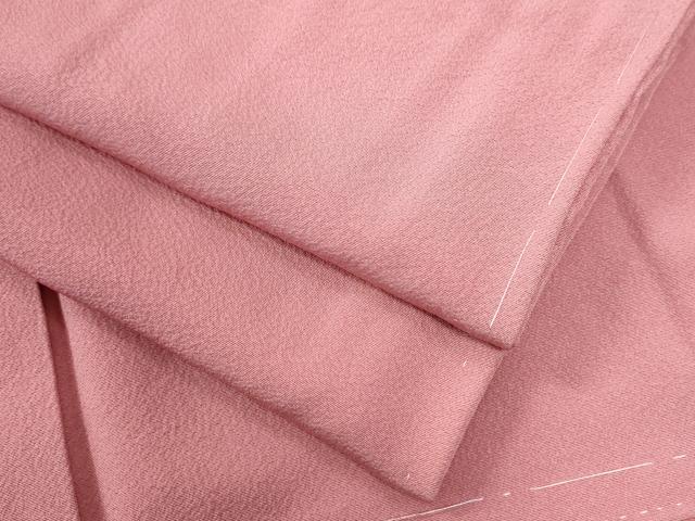 平和屋着物●上質な色無地　桃色　正絹　逸品　未使用　CAAZ3187yc