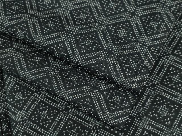 平和屋着物●本場大島紬　7マルキ　天井文　正絹　逸品　未使用　CAAZ3296yc