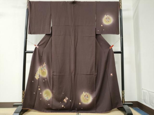 平和屋着物●訪問着　忠隈眞理子　陶器更紗草花文　蛍暈し　正絹　逸品　未使用　CAAZ3303yc