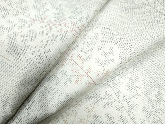 平和屋着物●上質な紬　樹林文　正絹　逸品　CAAZ3352yc