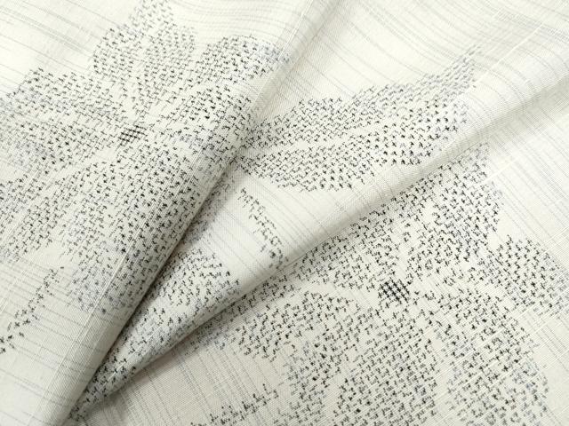 平和屋着物●上質な紬　花唐草文　正絹　逸品　未使用　CAAZ3358yc