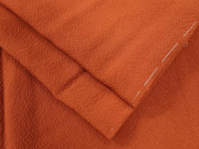 平和屋着物●上質な色無地　弁柄色　やまと誂製　正絹　逸品　未使用　CAAZ3381yc