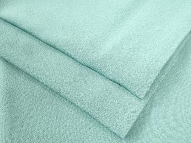 平和屋着物●上質な色無地　青竹色　正絹　逸品　CAAZ3382yc